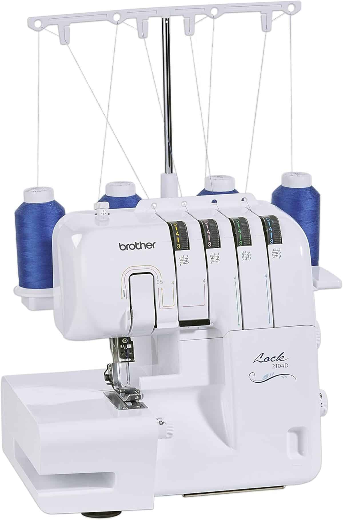 Test de la brother overlock 2104 D : machine à coudre polyvalente